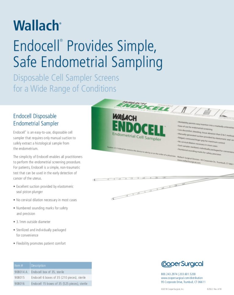 ENDOCELL® endometrium biopteersysteem - Medical Dynamics