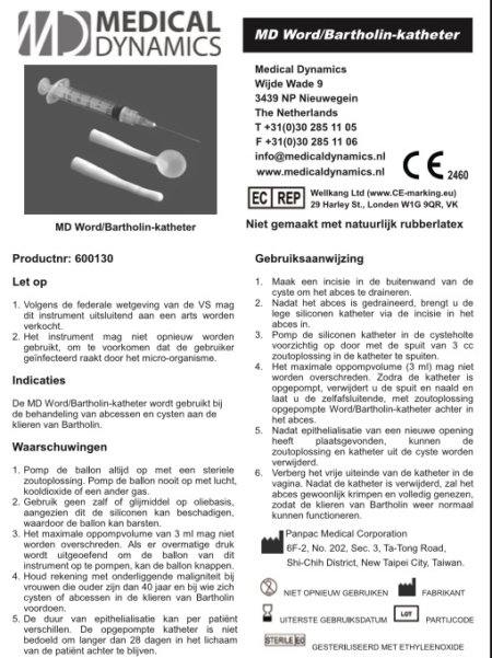 Word Bartholin katheter - Medical Dynamics